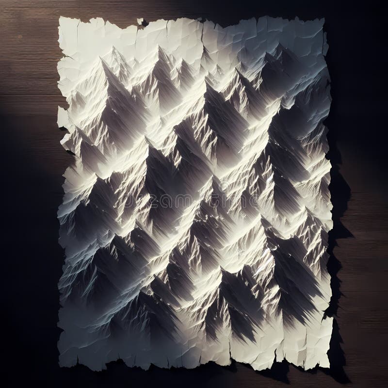 Abstract Artistic Representation of a Mountain Range in Stunning ...