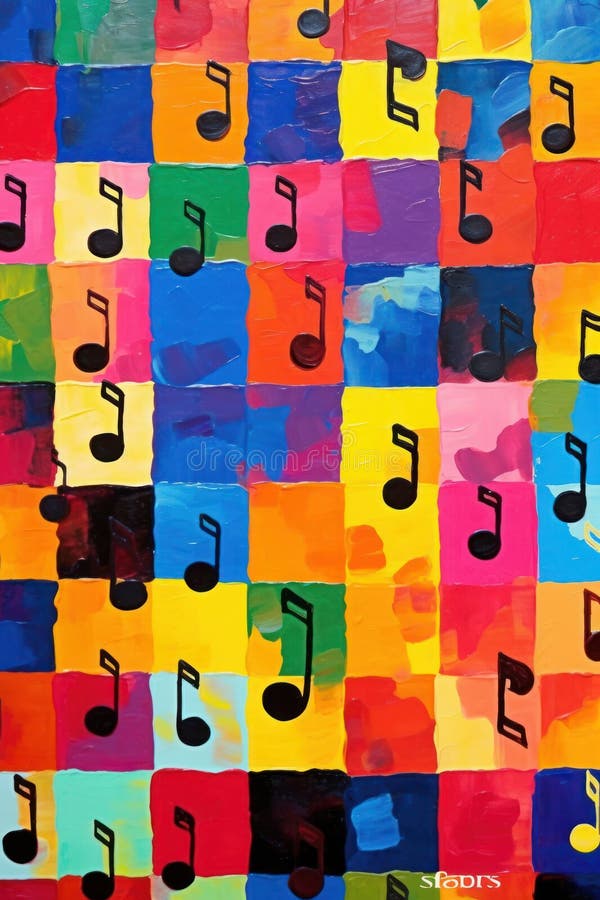 Abstract Artwork Representing Music Conceptually Stock Illustration ...