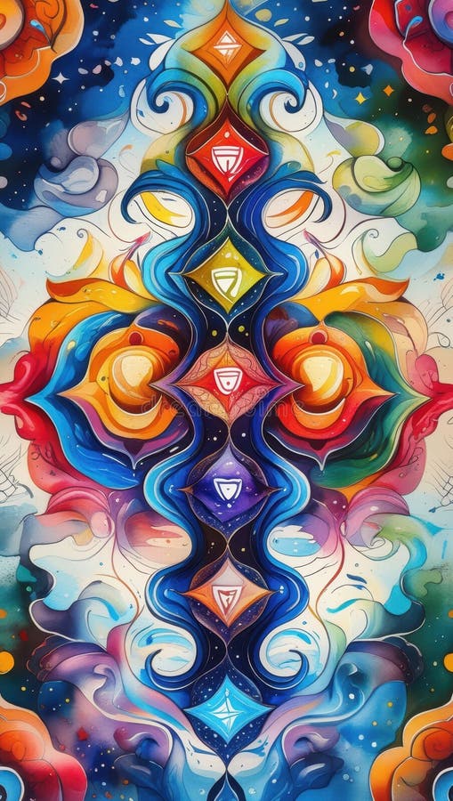 7 Chakra Symbols Set with Affirmations for Meditation and Energy ...