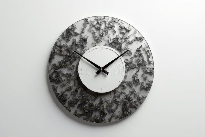 Abstract Artwork Stylish Reflection Clock Stock Illustration ...