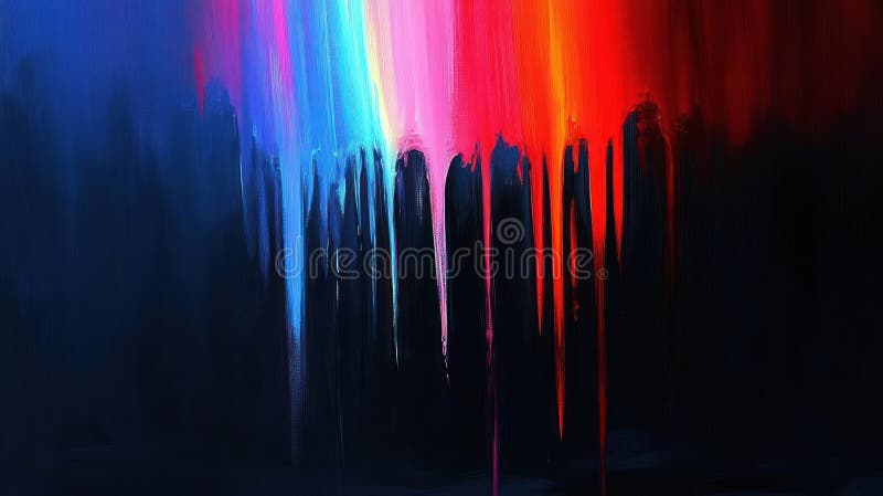 Vibrant Abstract Dripping Paint Texture Background Stock Illustration ...
