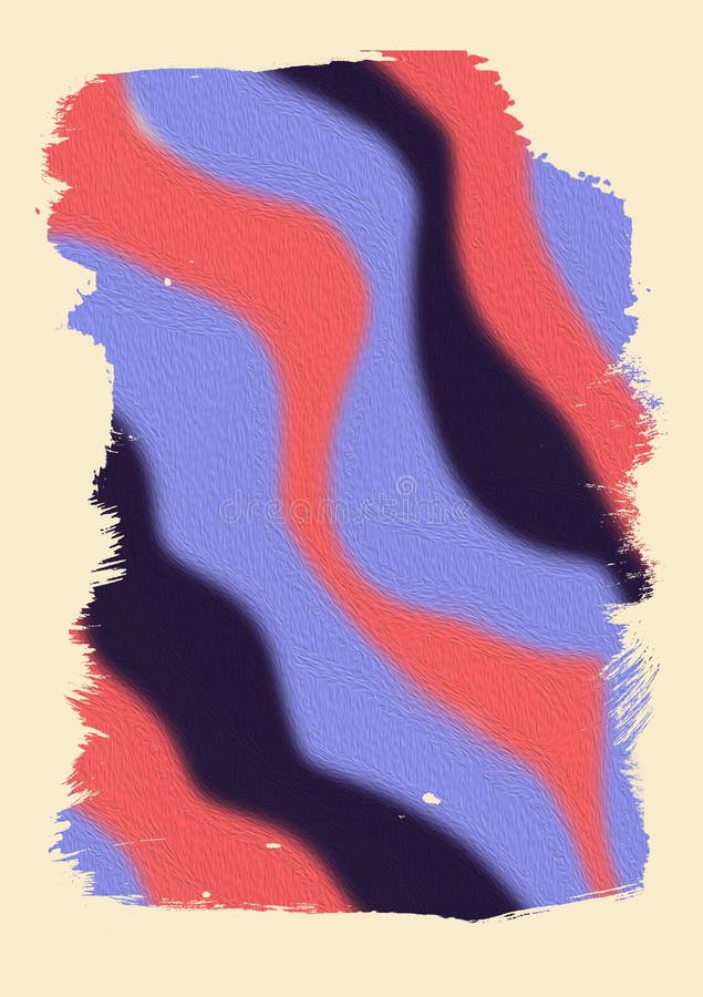 An Abstract Artwork for Wall Decoration and Printout Stock Illustration ...