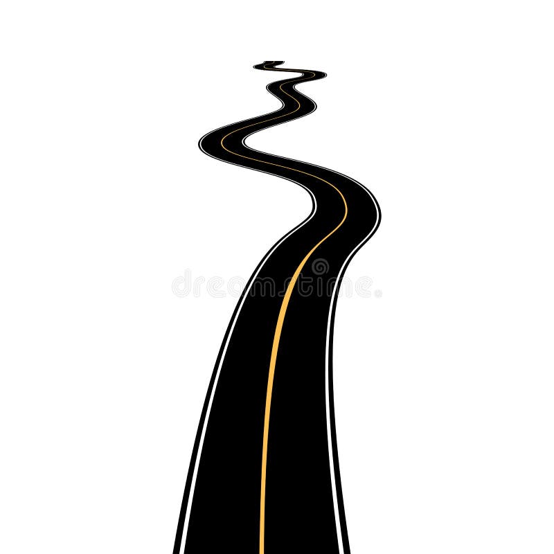 Abstract asphalt road stock vector. Illustration of direction - 27019893