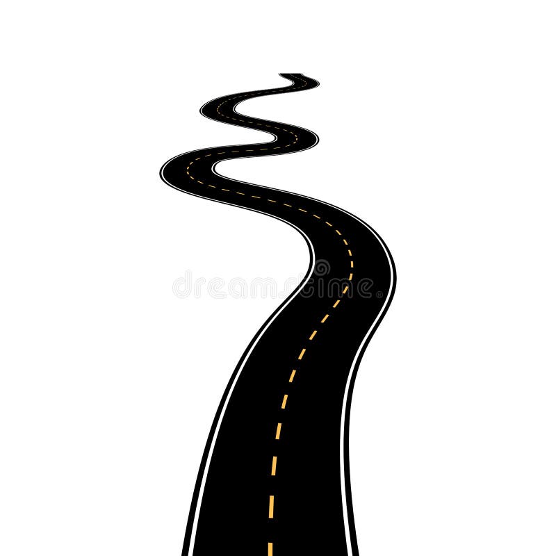 Abstract Asphalt Road Isolated on White Background. Stock Vector ... Abstract Asphalt Road Isolated on White Background. Stock Vector ...