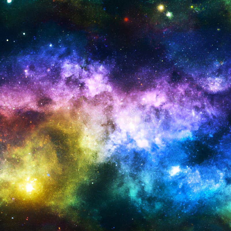 Abstract Astral Cosmic, Nebula Galaxy Background – Digital Illustration ...