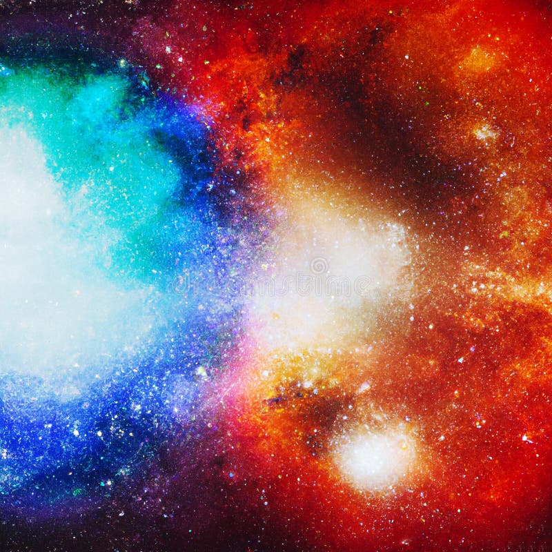 Abstract Astral Cosmic, Nebula Galaxy Background – Digital Illustration ...