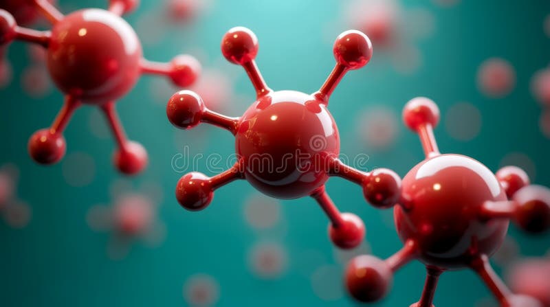 Abstract Atom Model Used for Biology or Physics Education Stock ...