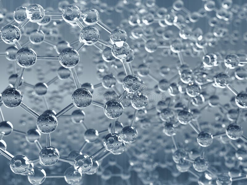 Abstract Atom or Molecule Structure Design, Atom or Molecule Made of ...