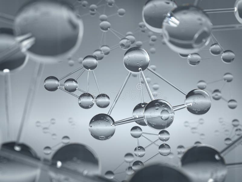 Abstract Atom or Molecule Structure Design, Atom or Molecule Made of ...