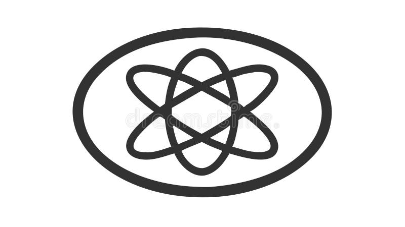 Abstract Atom Outline Science Technology Icon, Vector Design Generative ...