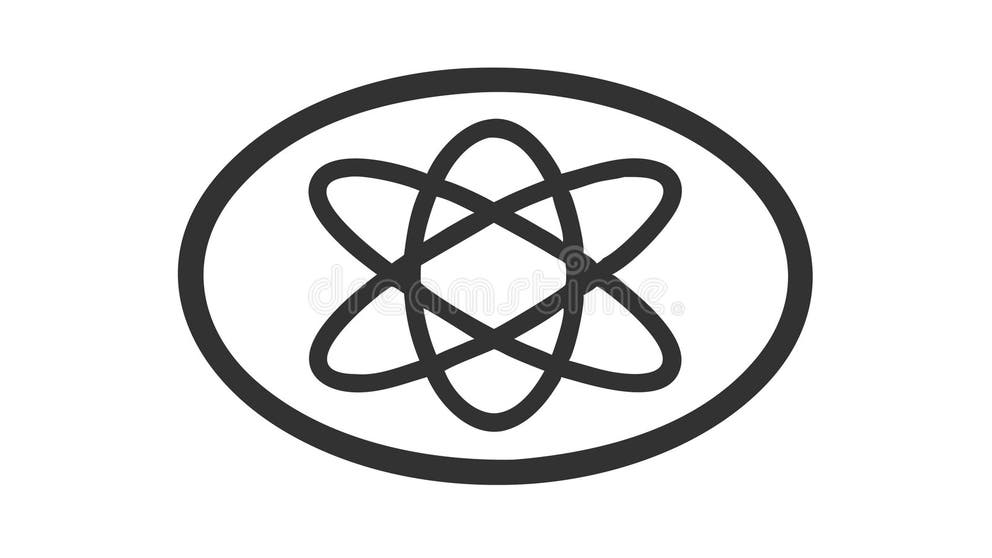 Abstract Atom Outline Science Technology Icon, Vector Design Generative ...