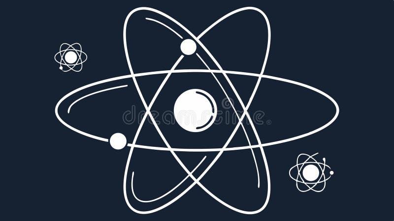 Abstract Atom Structure Illustration, Vector Design Generative AI Stock ...