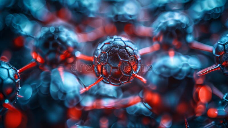 Abstract Atomic Lattice, Molecular Grid of Graphene, Graphene Atomic ...