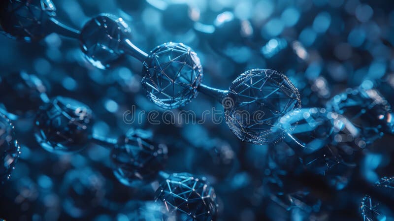 Abstract Atomic Lattice, Molecular Grid of Graphene, Graphene Atomic ...