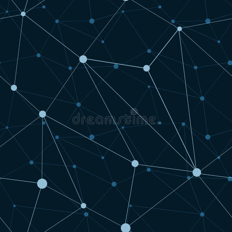 Abstract Atomic Molecular Structure Design Blue Sphere Connect ...