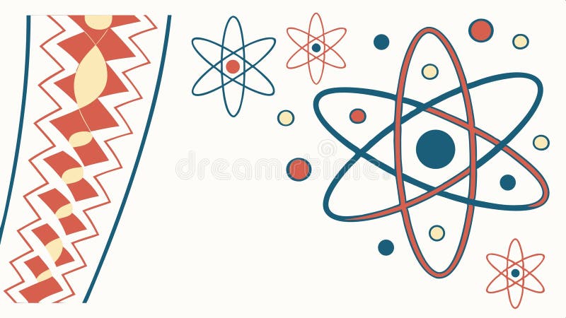 Abstract Atomic Structure Stars Illustration Vector Science Symbol Art ...