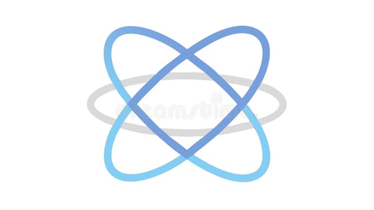 Abstract Atomic Symbol, Science and Quantum Physics, Vector Design ...