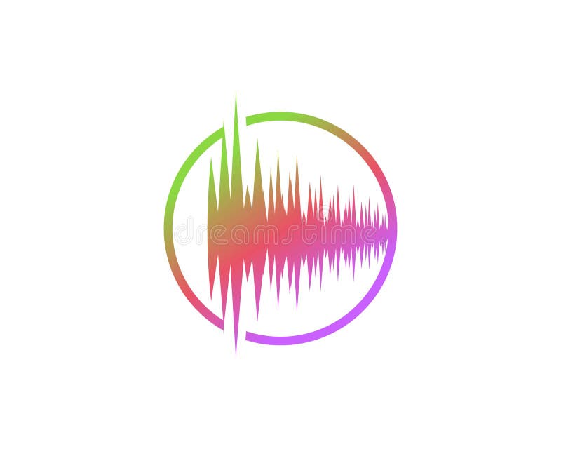Abstract Audio Sound Wave Logo Creative Template Vector Stock Vector ...
