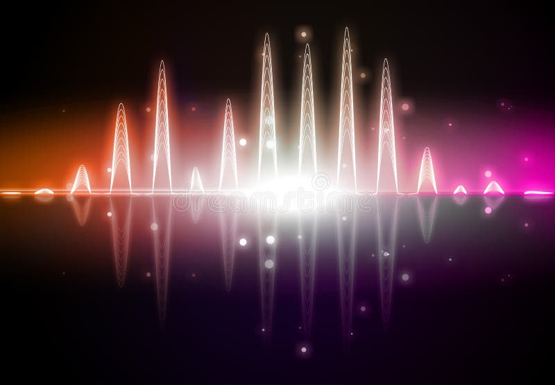 Abstract Audio Spectrum Waveform Stock Illustration - Illustration of ...