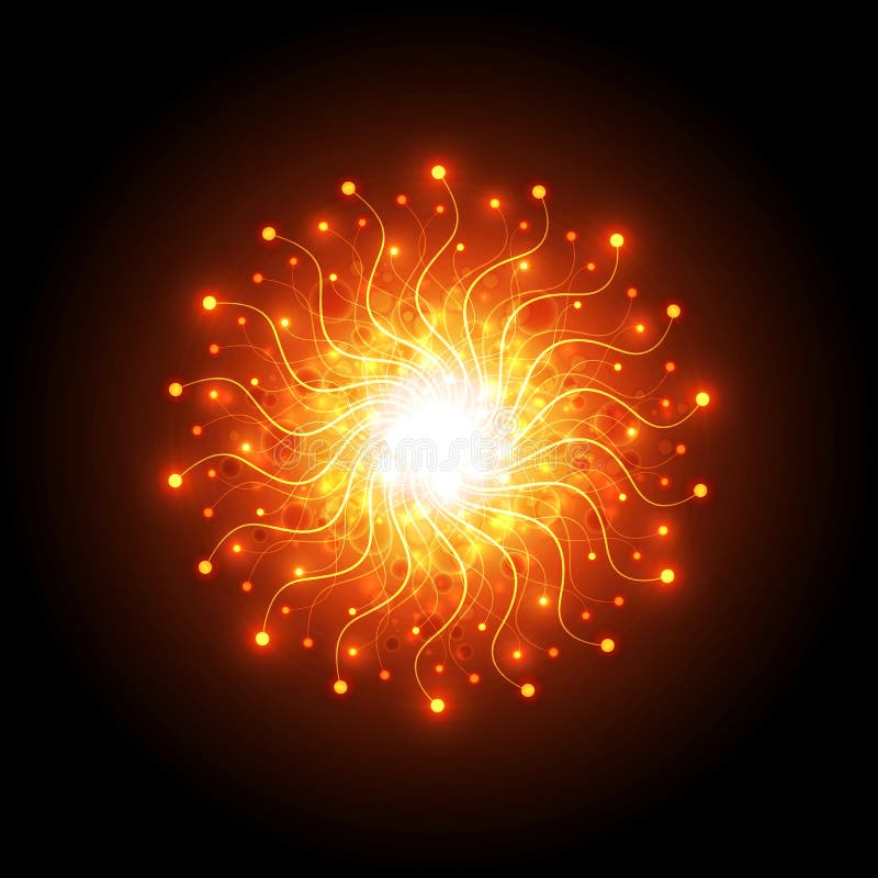 Abstract Aura Light Network Tech, Vector Background Stock Vector ...