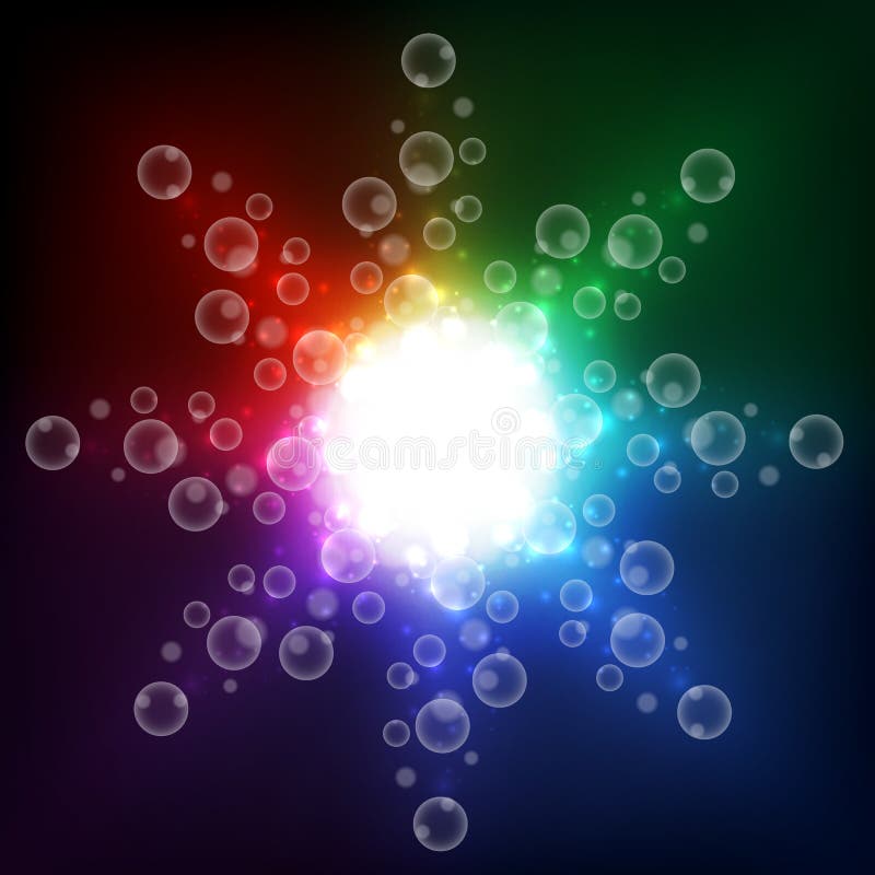 Abstract Aura Light Network Tech, Vector Background Stock Vector ...