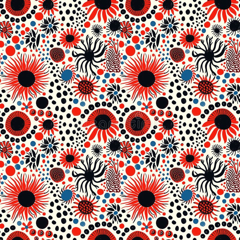 Abstract Australian Design Seamless Naive Pattern, Tile Stock Image ...