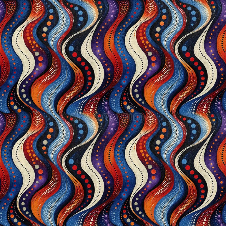 Abstract Australian Design Seamless Naive Pattern, Tile Stock Photo ...