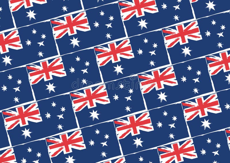 Abstract AUSTRALIAN Flag or Banner Stock Vector - Illustration of ...