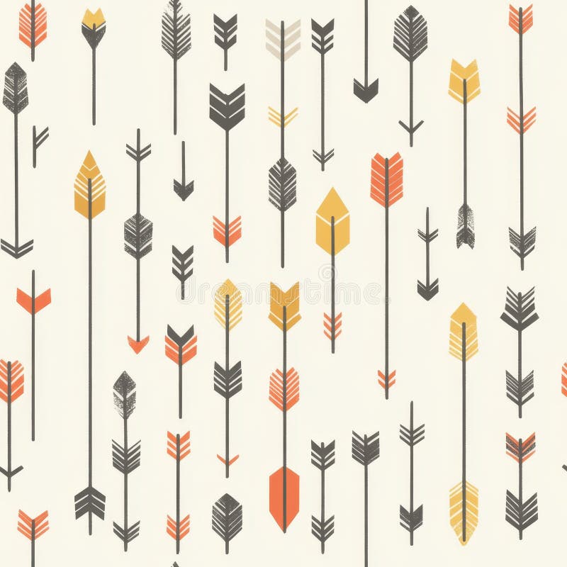 Abstract Autumn Arrow Pattern Background Stock Image - Image of textile ...