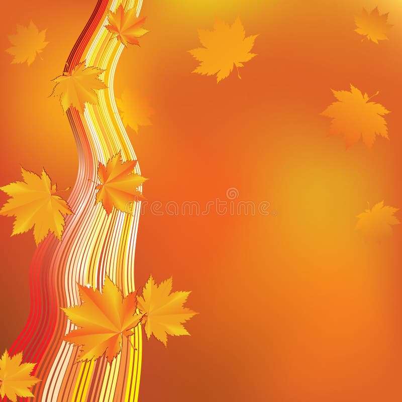 Abstract Autumn Background. Stock Vector - Illustration of poster ...