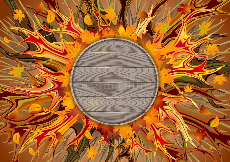 Abstract Autumn Background in Warm Colors Stock Vector - Illustration ...