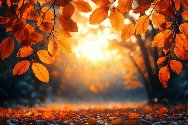 Abstract Autumn Backgrounds with Warm Colours Stock Illustration ...