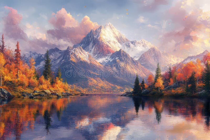 Abstract Autumn Backgrounds with Warm Colours Stock Illustration ...