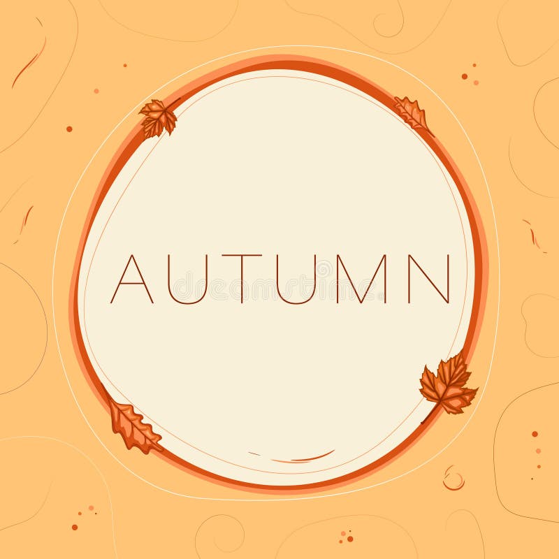 Abstract Autumn Banner Design with Falling Autumn Leaves, Vector ...