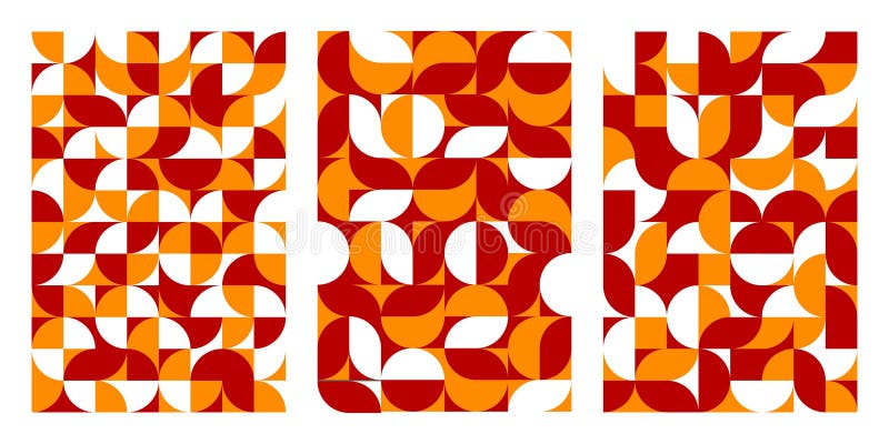 Abstract Autumn Geometric Pattern Background Stock Vector ...