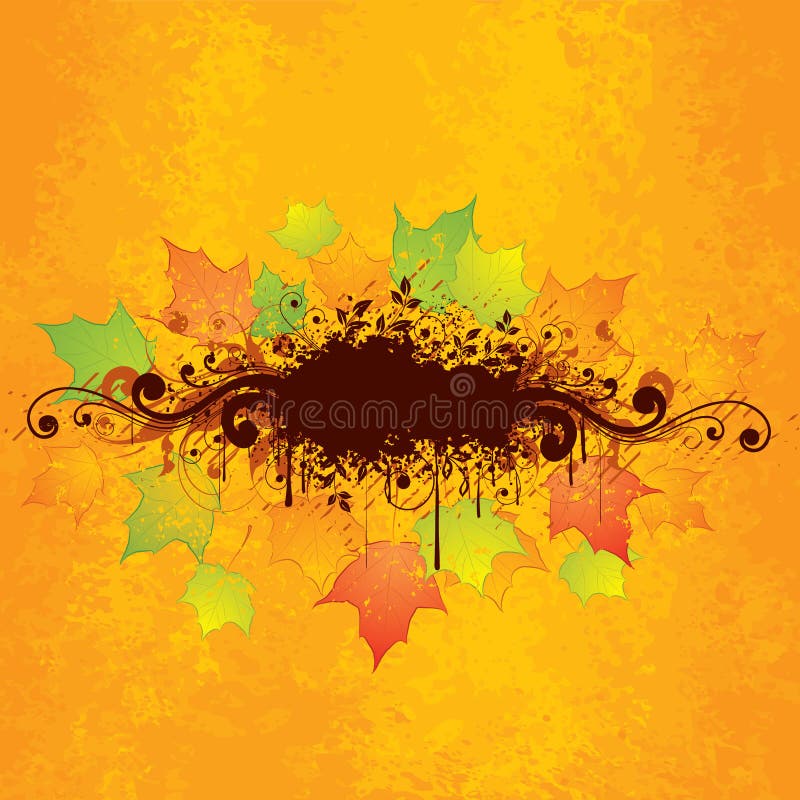 Abstract autumn graphic stock vector. Illustration of colourful - 6477805