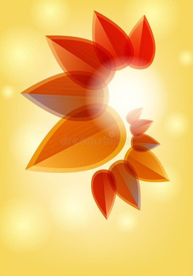 Autumn Background of Different Colors Abstract Leaves Stock Vector ...