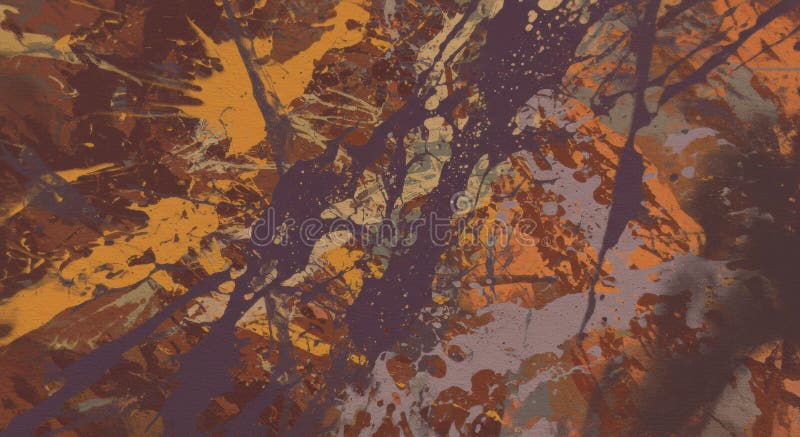 Abstract Autumnal Texture Warm Tones Paint Splatter Background Stock ...