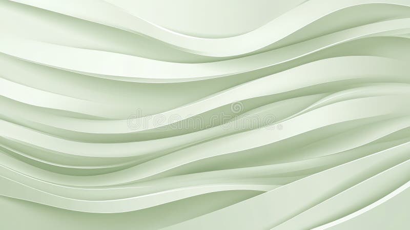 Abstract Avocado Green Paper Carved Background, Layered Wave Pattern ...