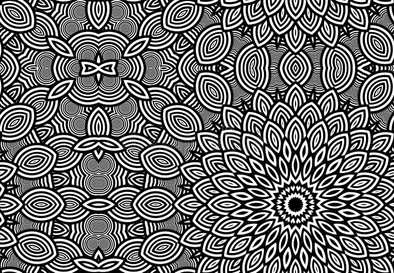 Abstract B&W seamless stock illustration. Illustration of graphic ...