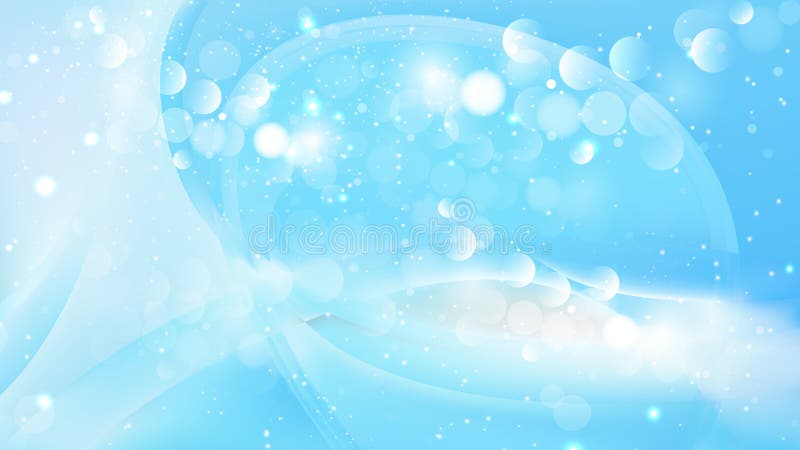 Abstract Baby Blue Blurred Lights Background Stock Vector ...