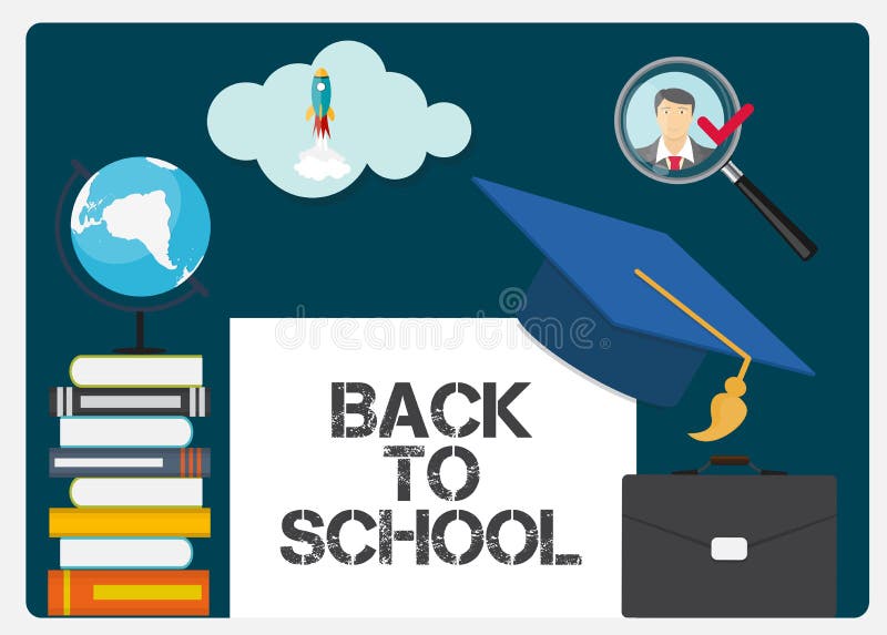 Abstract Back To School Background. Vector Illustration Stock Vector ...