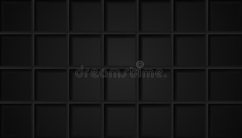 Abstract Back Vector Background or Dark Texture with Squares Stock ...