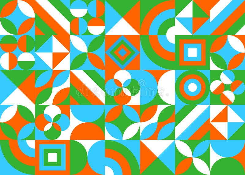 Abstract Backdrop with Basic Geometric Shapes Stock Vector ...