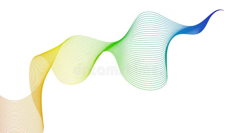 Abstract Backdrop with Wave Gradient Lines Stock Vector - Illustration ...