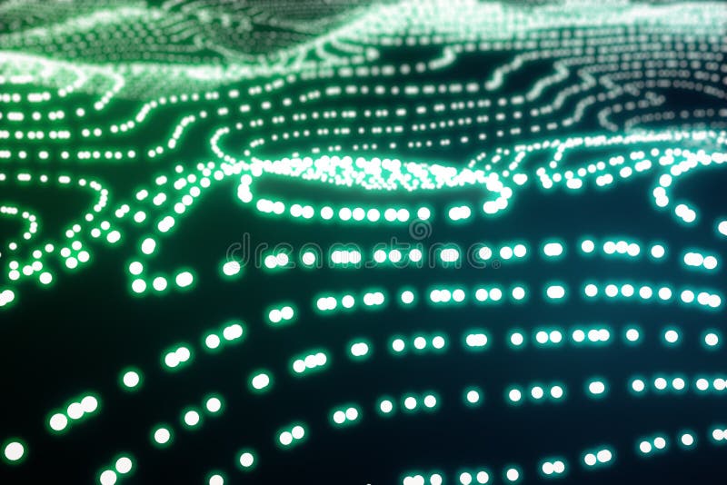 Abstract Backdrop with Digital Pattern Stock Illustration ...