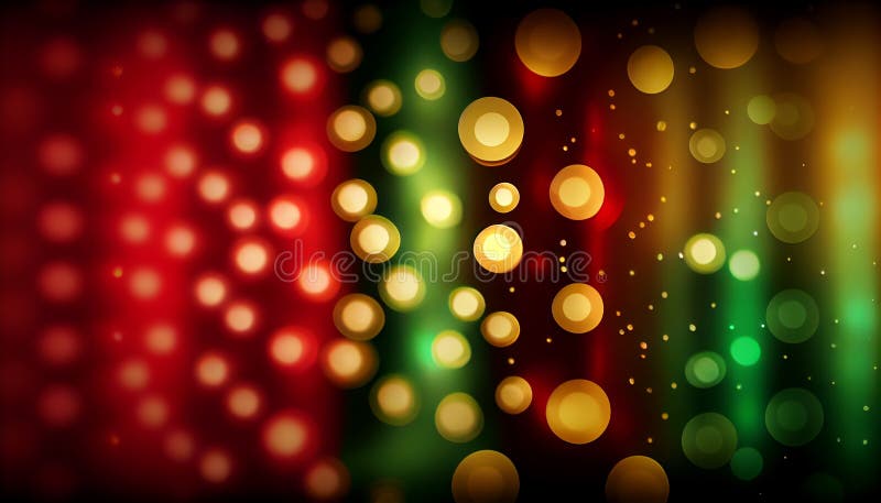 Abstract Backdrop Illuminated by Glowing Multi Colored Circle Lights ...