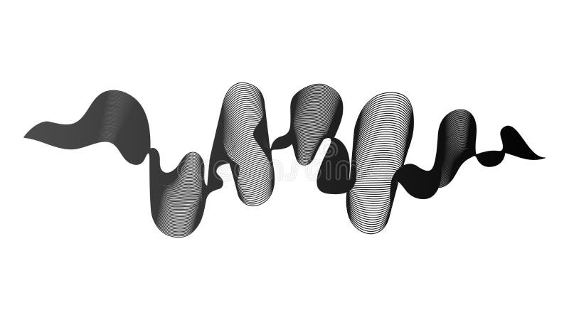 Abstract Backdrop with Wave Gradient Lines Stock Vector - Illustration ...