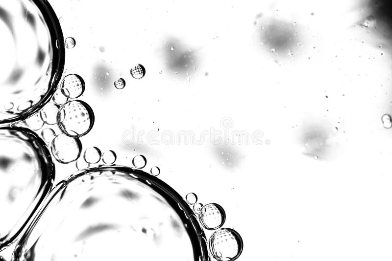 Abstract Backdrop with Oil Drops and Waves on Water Surface Stock Photo ...