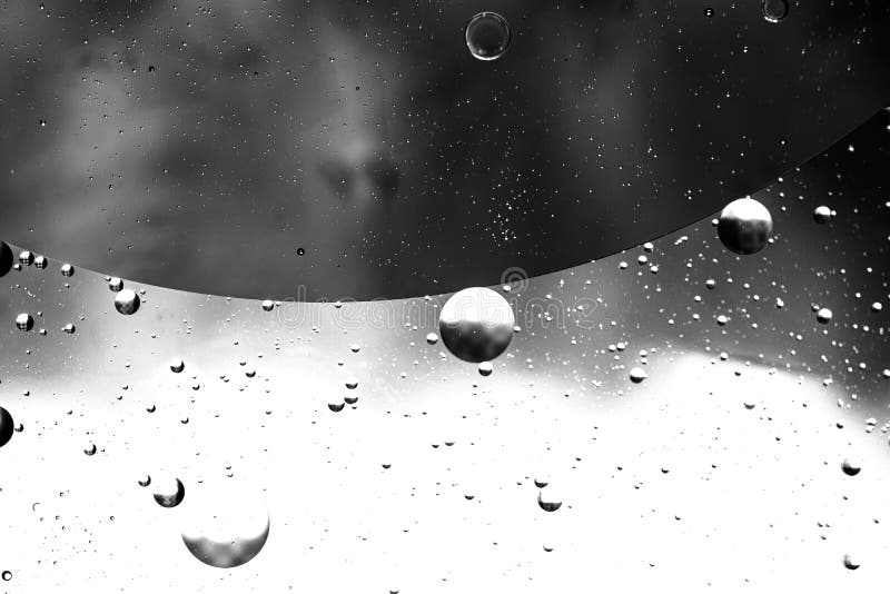 Abstract Backdrop with Oil Drops and Waves on Water Surface Stock Photo ...